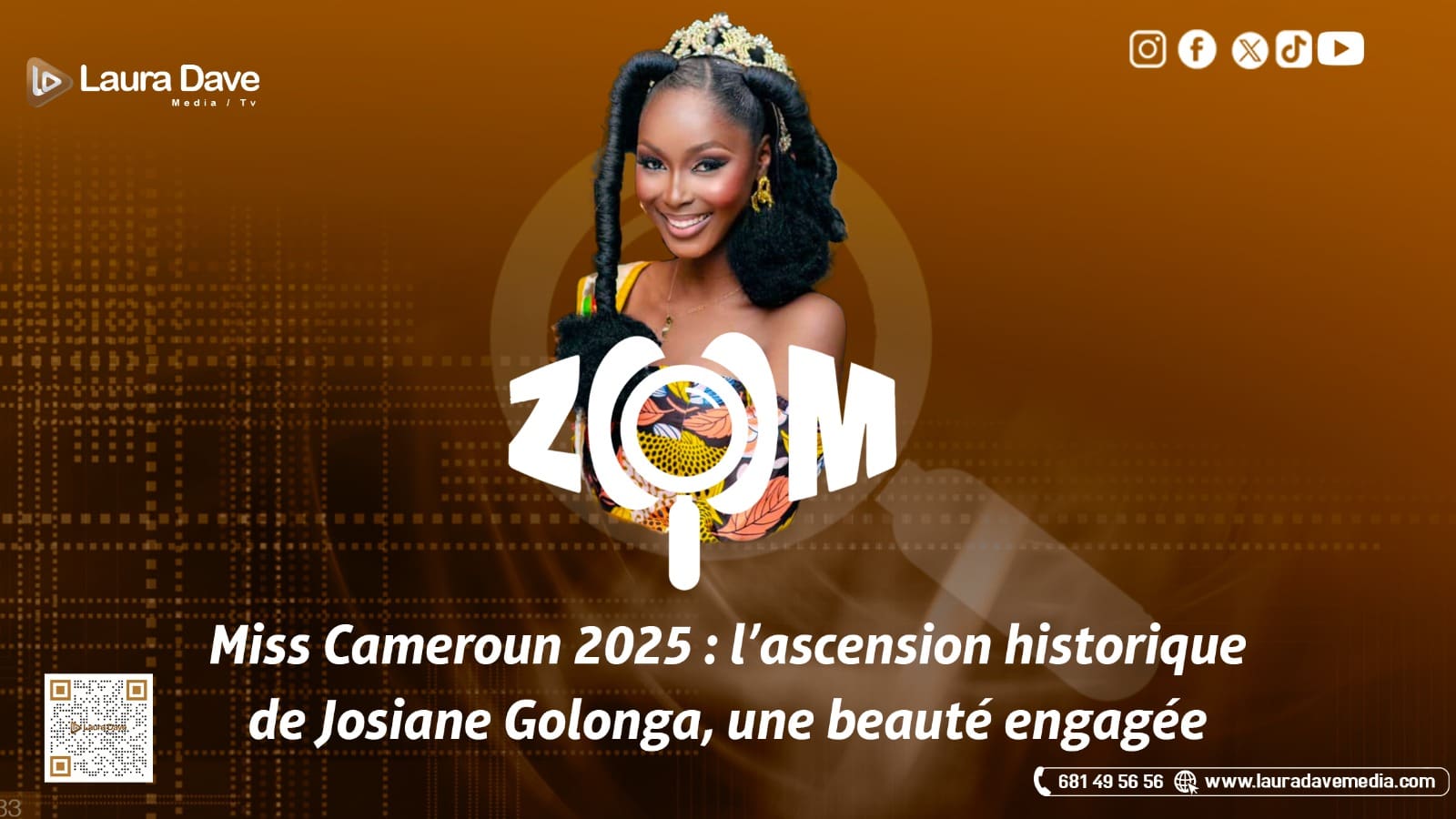 Josiane Golonga, une beauté engagée... Laura Dave Media